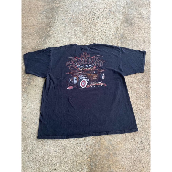 Vintage | Shirts | Vintage Y2k Racing Car Hot Rod Double Sided Shirt ...